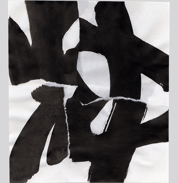 Collage with Ink Drawings – Graham White